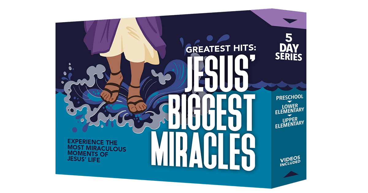Children's 5-Week Series on Jesus' Biggest Miracles from Sermons4Kids....