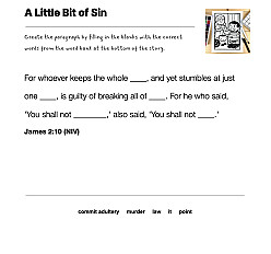 Sin Sunday School Activities and Resources | Sermons4kids.com | Sermon...