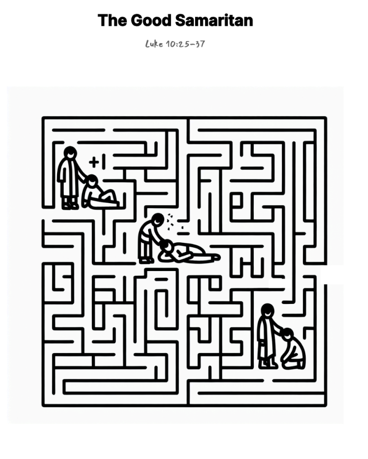 The Good Samaritan maze | Children's Sermons from Sermons4Kids.com | S...