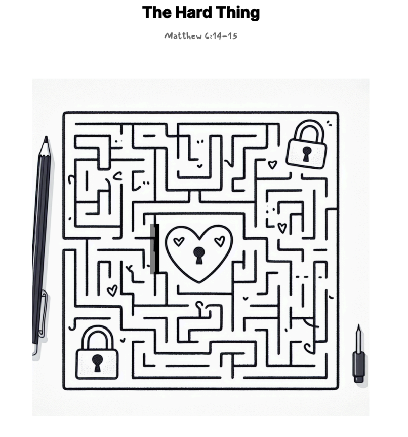 The Hard Thing maze | Children's Sermons from Sermons4Kids.com | Sermo...