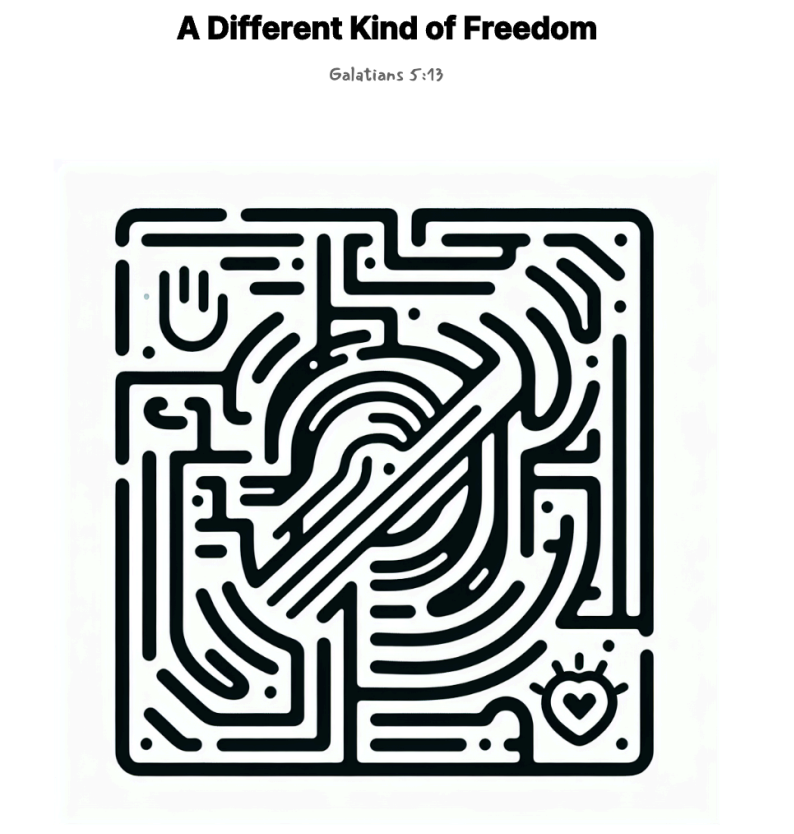 A Different Kind of Freedom maze | Children's Sermons from Sermons4Kid...