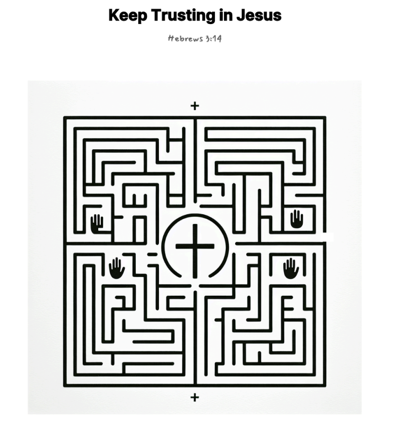 Keep Trusting in Jesus maze | Children's Sermons from Sermons4Kids.com...
