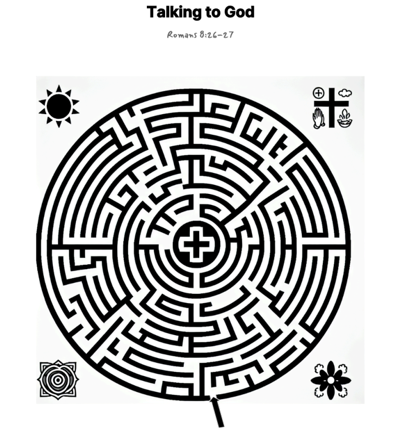 Talking to God maze | Children's Sermons from Sermons4Kids.com | Sermo...