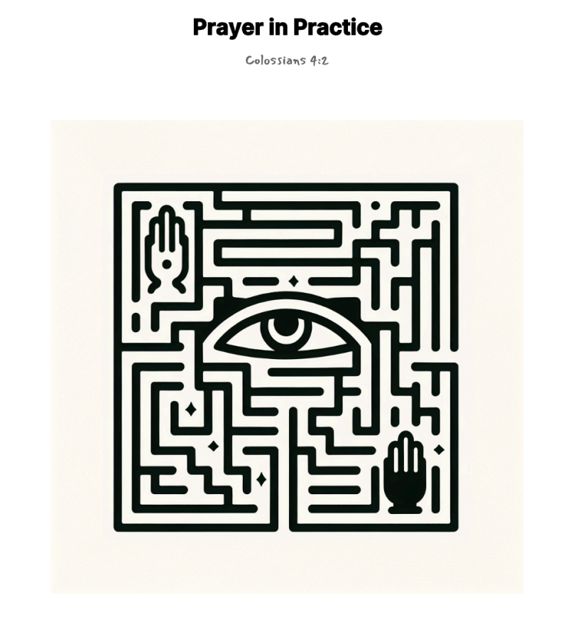Prayer in Practice maze | Children's Sermons from Sermons4Kids.com | S...