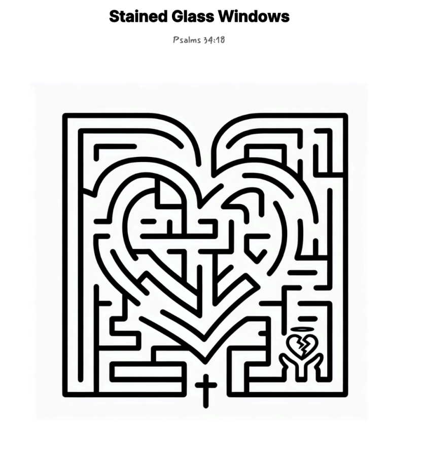 Stained Glass Windows maze | Children's Sermons from Sermons4Kids.com...