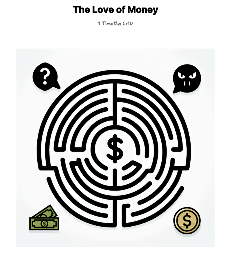 The Love of Money maze | Children's Sermons from Sermons4Kids.com | Se...