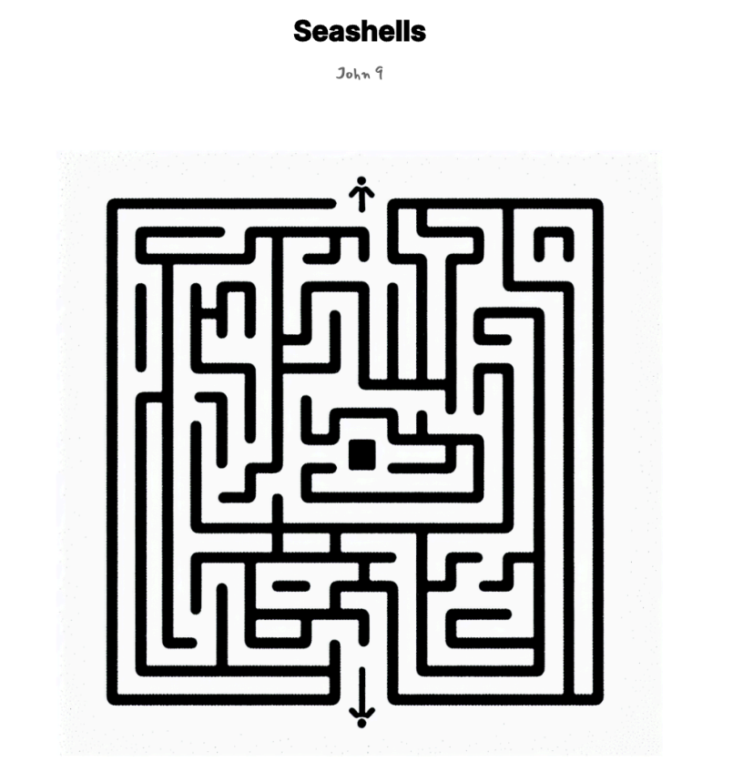 Seashells maze | Children's Sermons from Sermons4Kids.com | Sermons4Ki...