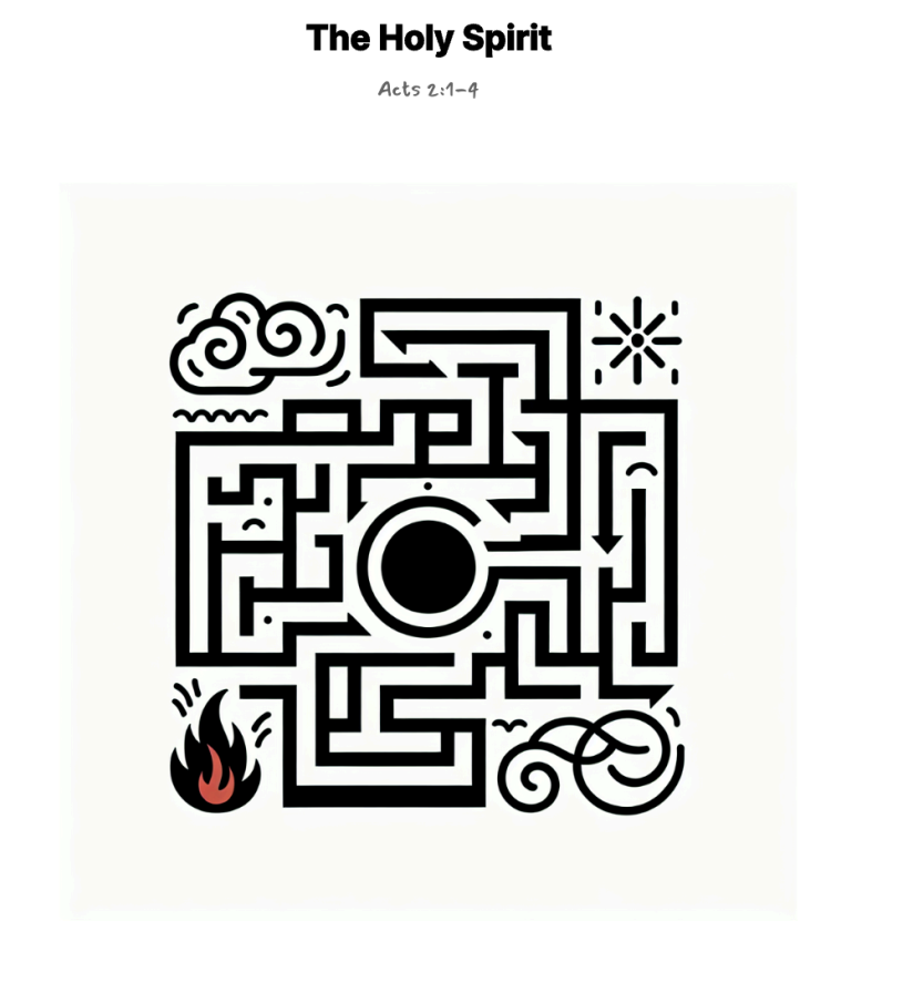 The Holy Spirit maze | Children's Sermons from Sermons4Kids.com | Serm...