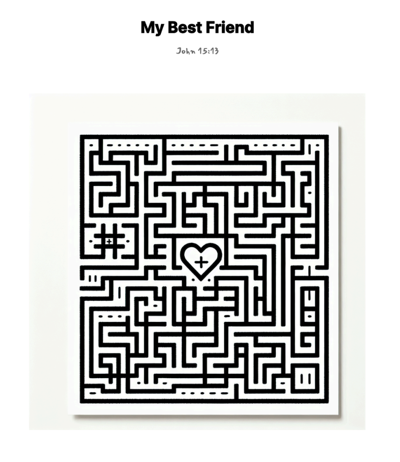 My Best Friend maze | Children's Sermons from Sermons4Kids.com | Sermo...