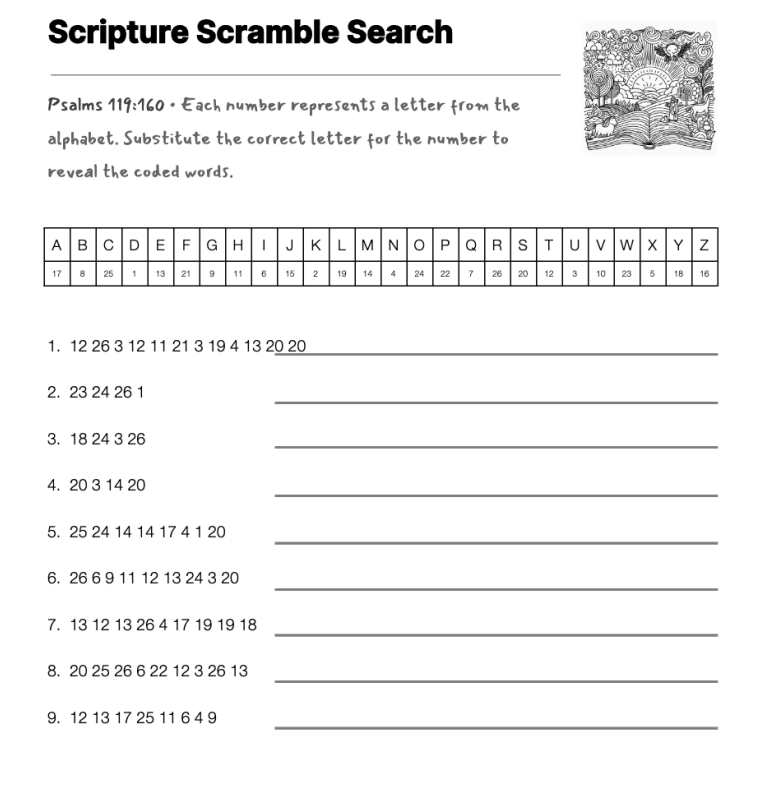 The Bible decoder | Children's Sermons from Sermons4Kids.com | Sermons...
