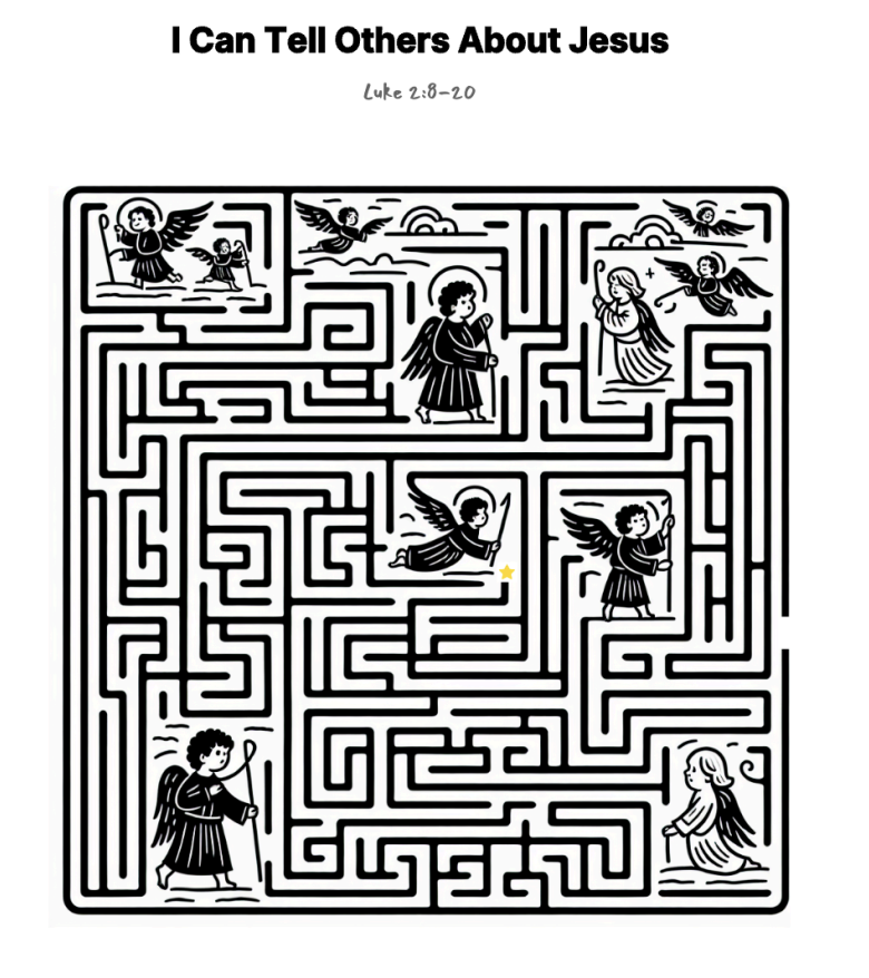 I Can Tell Others About Jesus maze | Children's Sermons from Sermons4K...