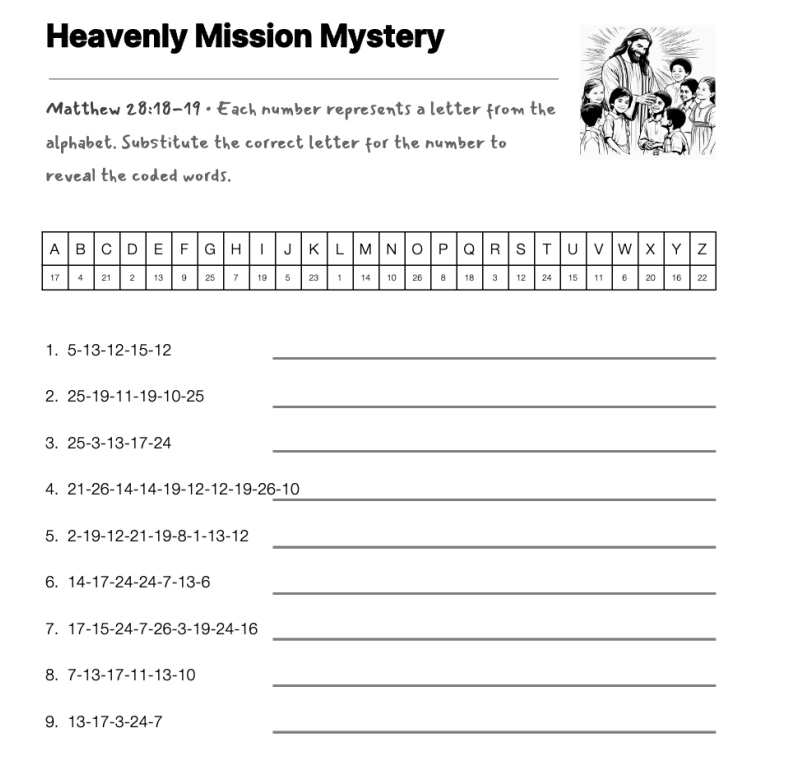 An Apple for Trinity decoder | Children's Sermons from Sermons4Kids.co...