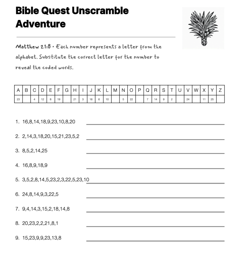 Palm Sunday decoder | Children's Sermons from Sermons4Kids.com | Sermo...