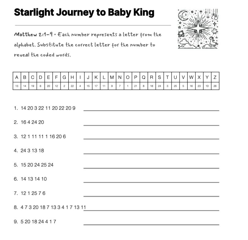 A Light-Bulb Moment decoder | Children's Sermons from Sermons4Kids.com...