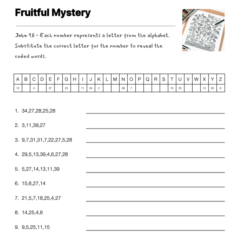 The Pruning of Trees decoder | Children's Sermons from Sermons4Kids.co...