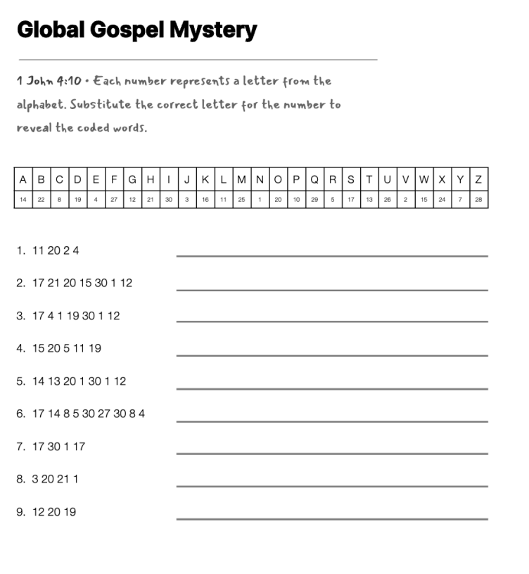 How Much Are We Worth? decoder | Children's Sermons from Sermons4Kids....