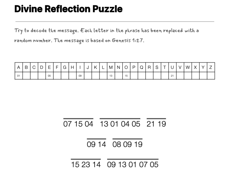 Father's Day Match Game cryptogram | Children's Sermons from Sermons4K...