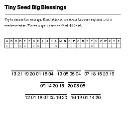 Parable of the Mustard Seed word-search | Children's Sermons from Serm...