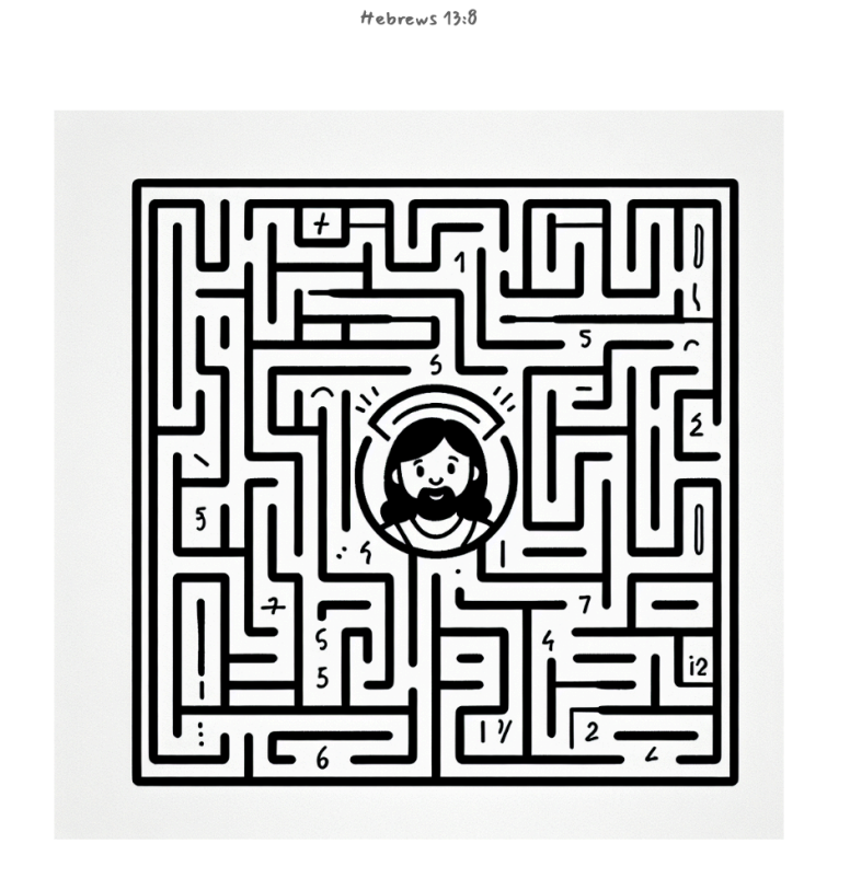 Jesus Never Changes maze | Children's Sermons from Sermons4Kids.com