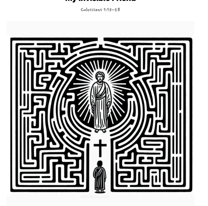 My Invisible Friend maze | Children's Sermons from Sermons4Kids.com