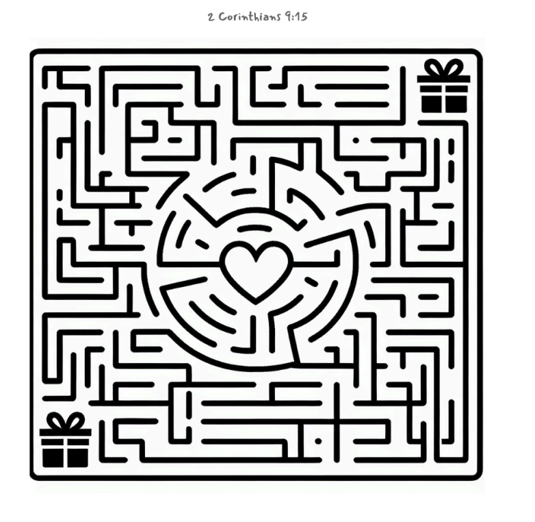 The Best Gift Is You maze | Children's Sermons from Sermons4Kids.com