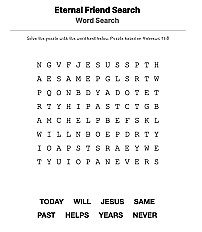 Jesus Never Changes maze | Children's Sermons from Sermons4Kids.com